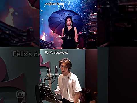 His deep voice is just on π₯π₯π₯#felix #jisoo