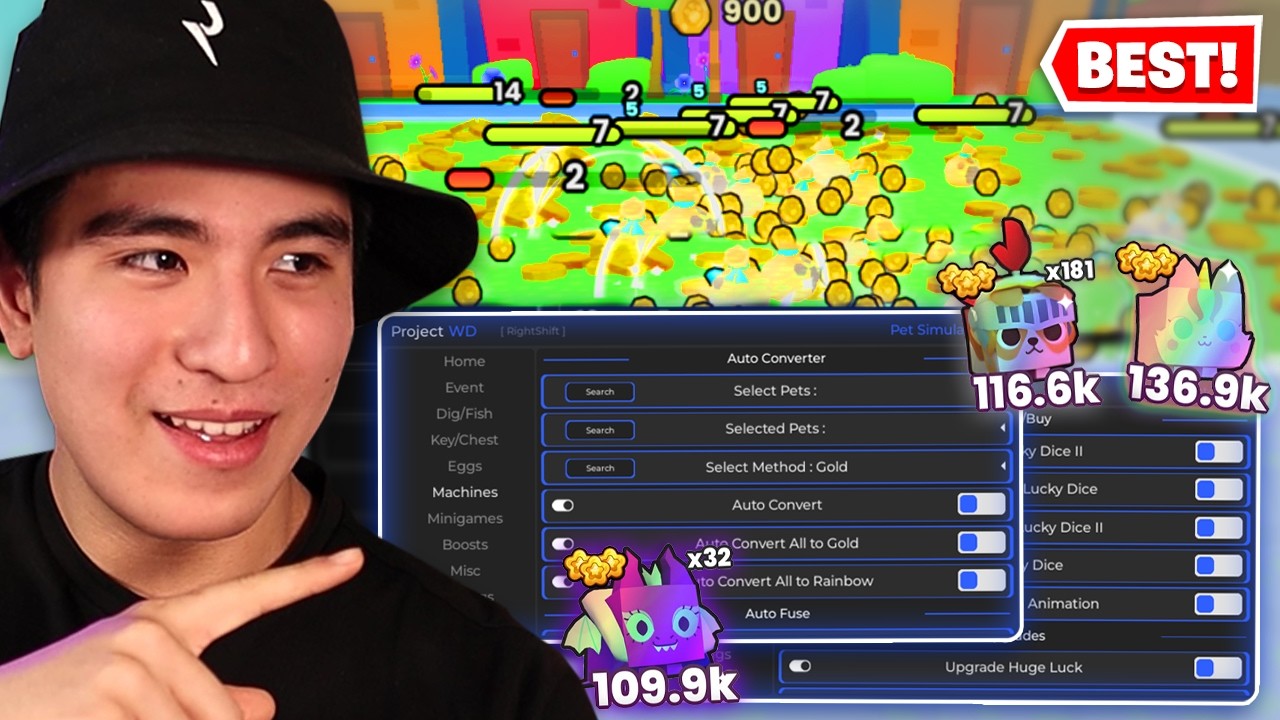 KEYLESS Pet Simulator 99 OP Auto Farm Script WD Hub (2026 Mobile Supported!)