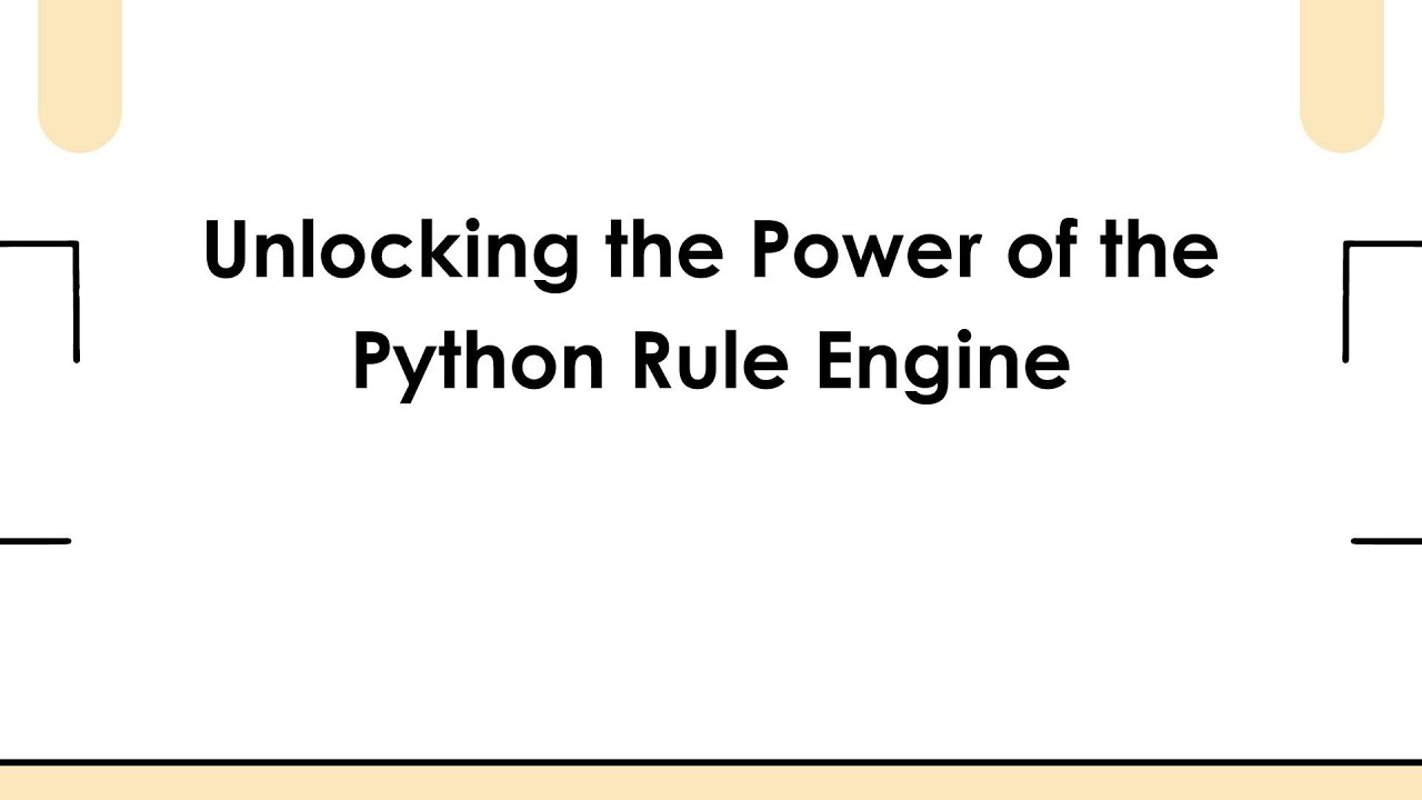 Unlocking the Power of the Python Rule Engine