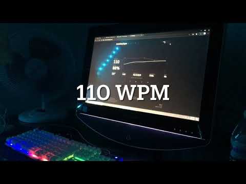 100 WPM compilation on Monkeytype