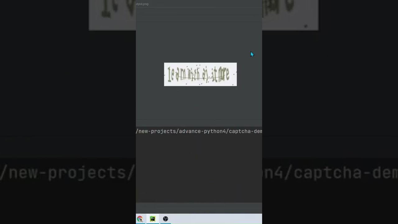 Generate captcha using python #shorts