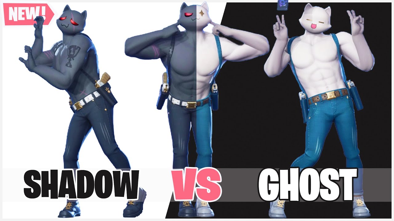 *NEW* MEOWSCLES GHOST VS SHADOW !  Fortnite Battle Royale