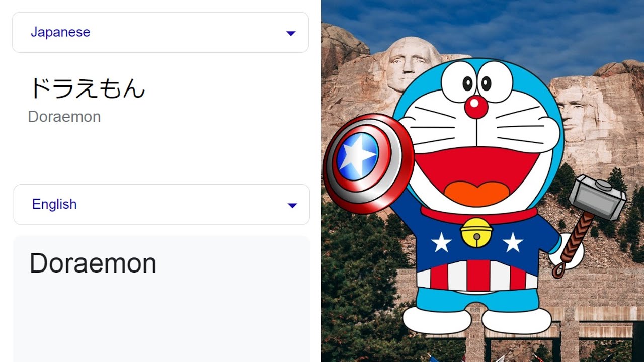 Doraemon in different languages meme