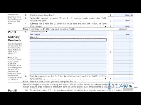 Interest and Ordinary Dividends Schedule B