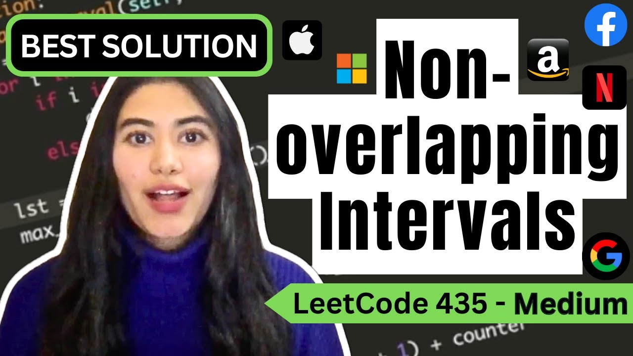 Non-overlapping Intervals - LeetCode 435 - Python [O(nlogn) Time and O(1) Space!]