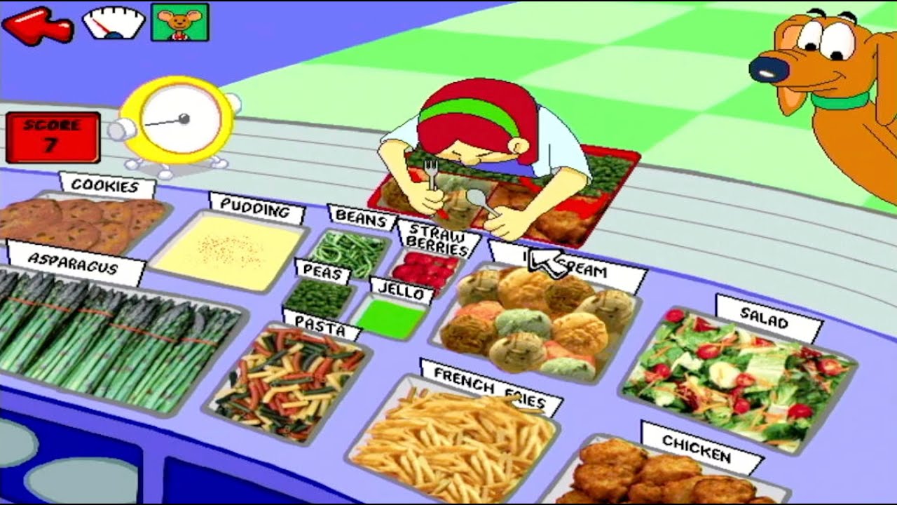 Jumpstart 1st Grade (1995) Cafeteria Game & 11th Math Cap! (Part 30)