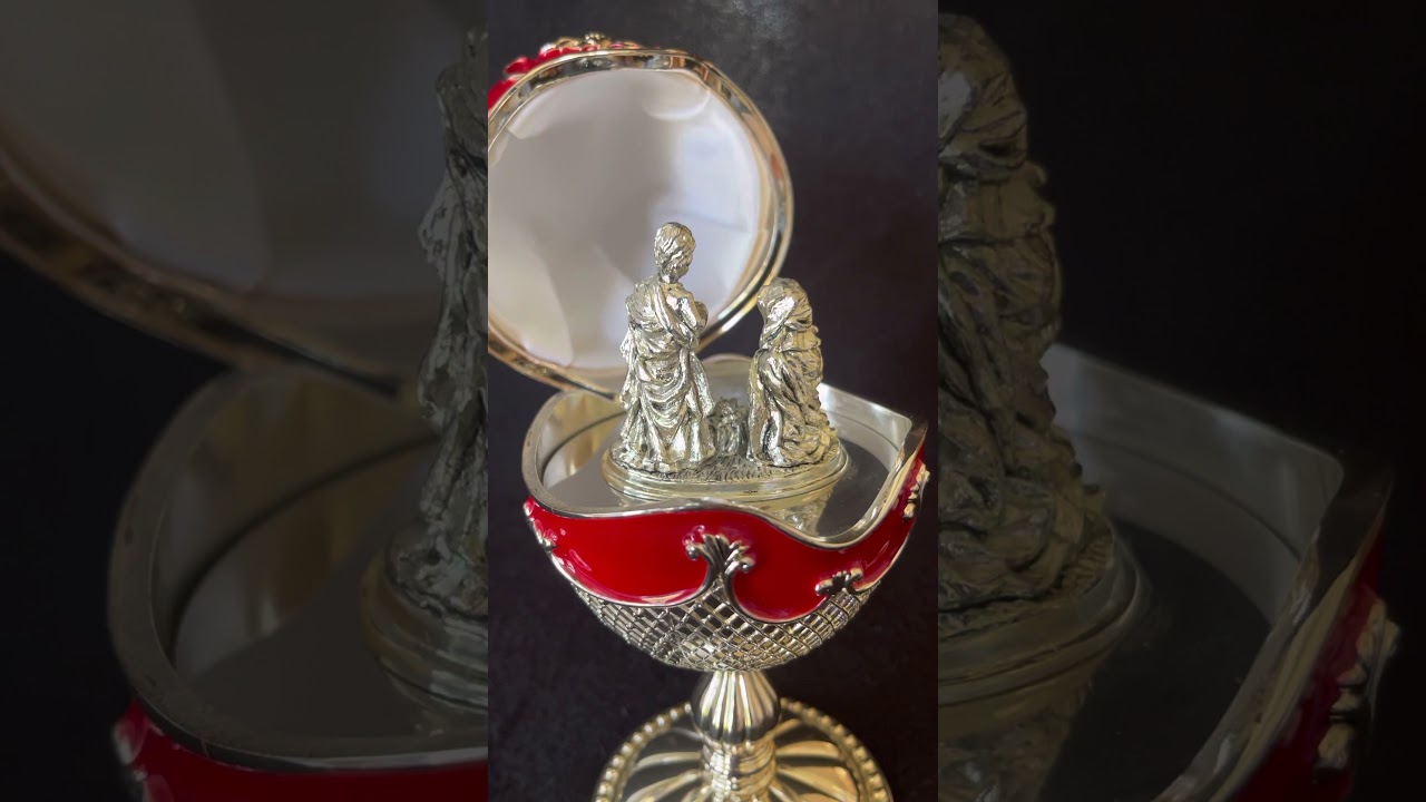 Wallace silversmith nativity egg