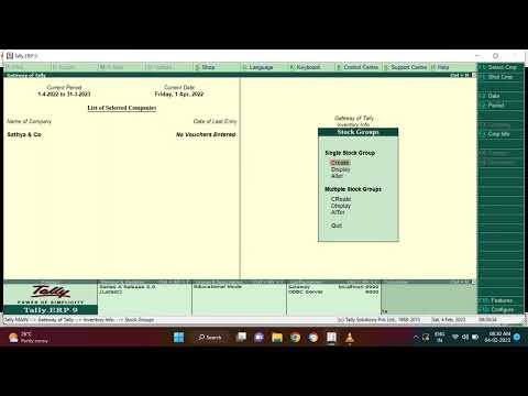 Debit n credit note in Tally ERP 9 (explained in tamil)
