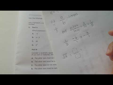 NJSLA Algebra 1 Practice Question #2 a