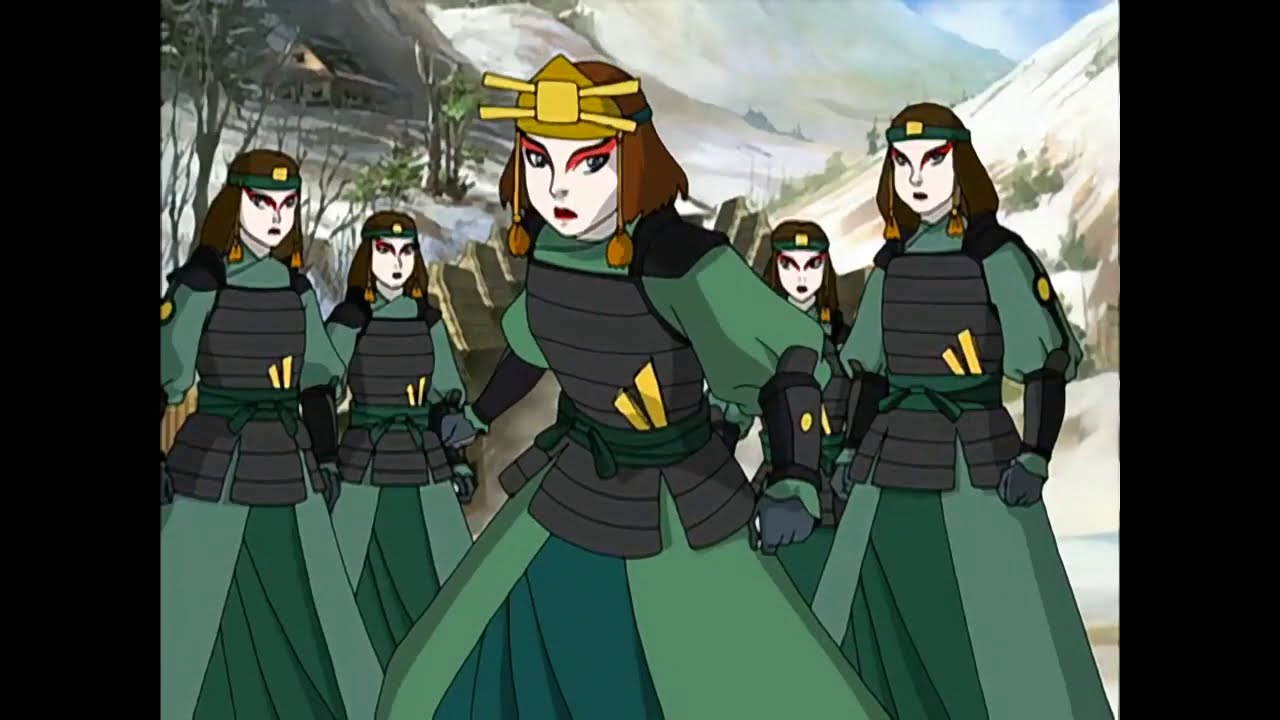 Team Avatar meets Suki and other Kyoshi warriors ( Kyoshi island)
