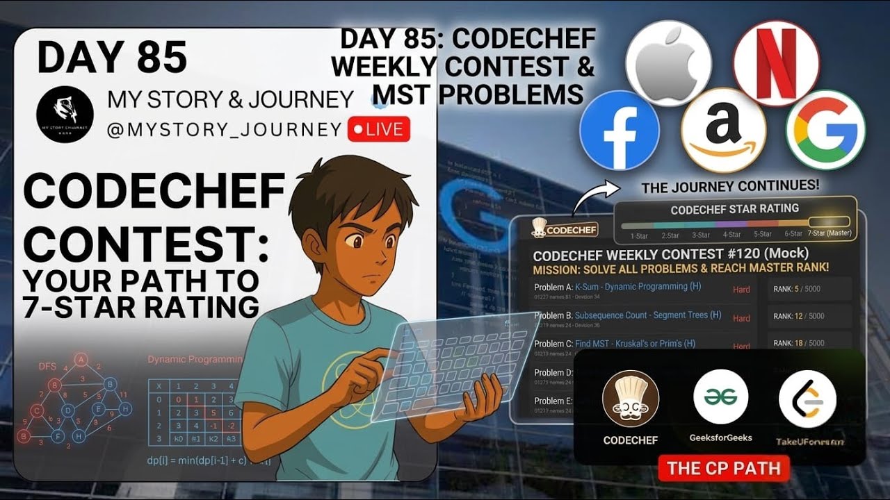 CodeChef Contest: Path to 7-Star Rating | CP Masterclass | Day 85