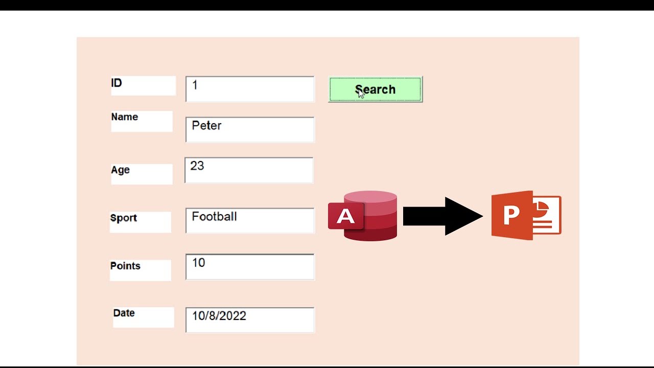 🔍 Search Access Database Directly from PowerPoint! | Smart Integration Tutorial With Source code