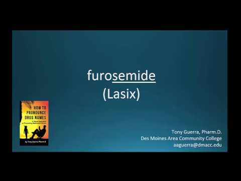 (CC) How to Pronounce furosemide (Lasix) Backbuilding Pharmacology