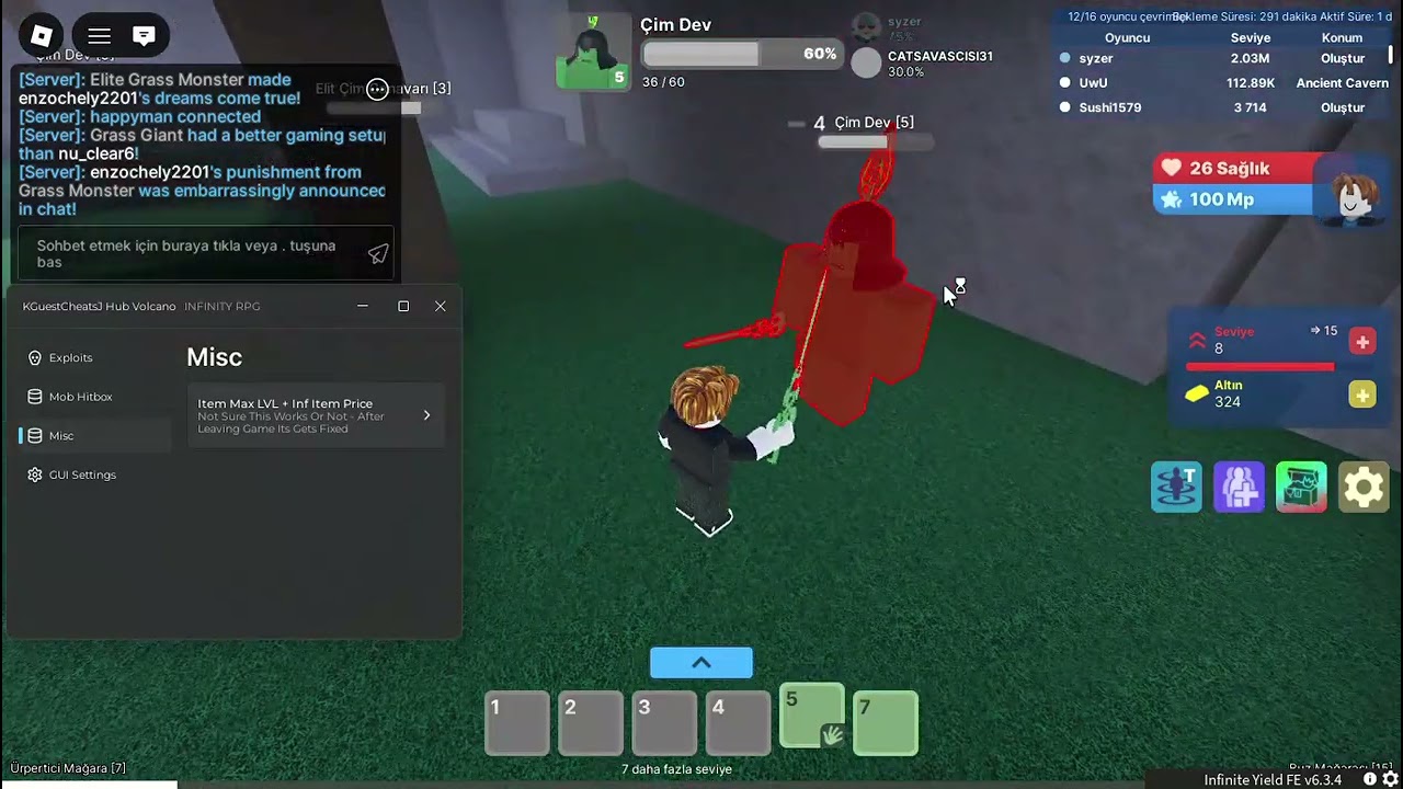 Roblox INFINITY RPG Script