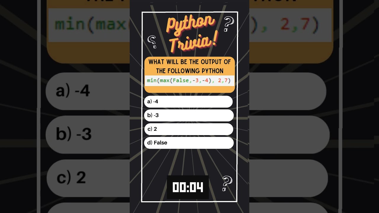 Python Trivia 38 #coding #programming #python #techcommunity #shorts #trending #viral #datascience