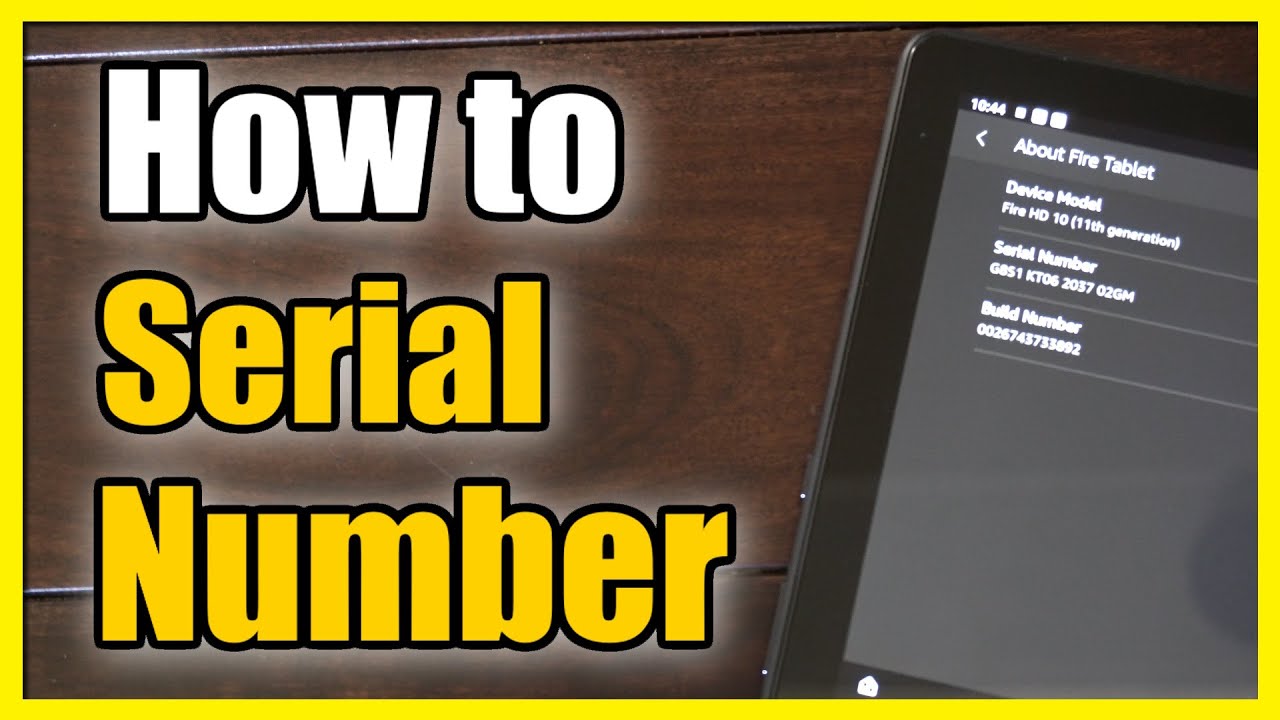 How to Find Serial Number & Developer Options on Amazon Fire HD 10 Tablet (Easy Method)