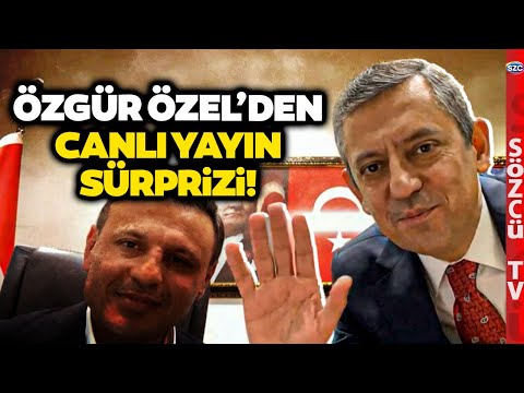 Özgür Özel'den Sözcü TV Canlı Yayınına Sürpriz! Yayına Katıldı! İşte O Anlar