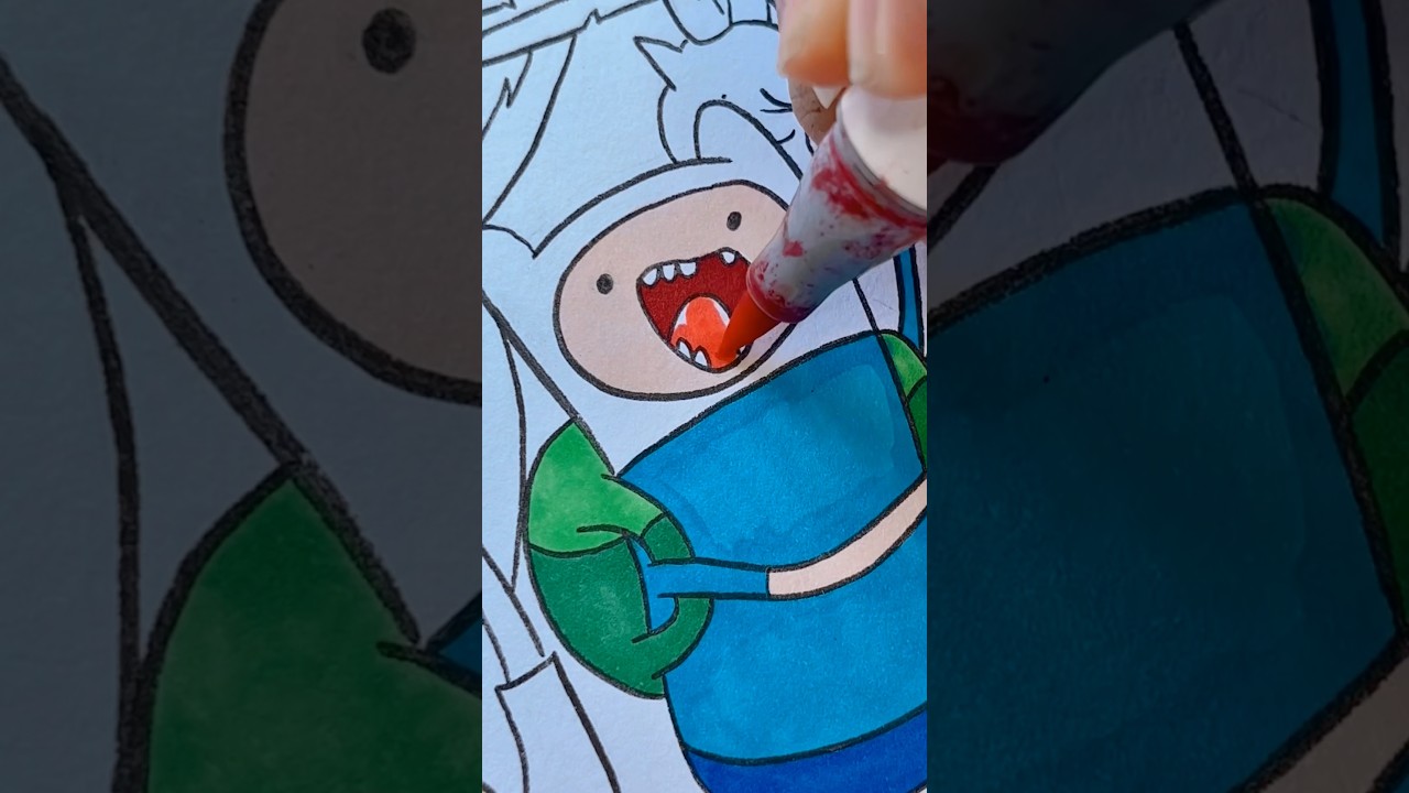 I drew all the Adventure Time characters! #shorts