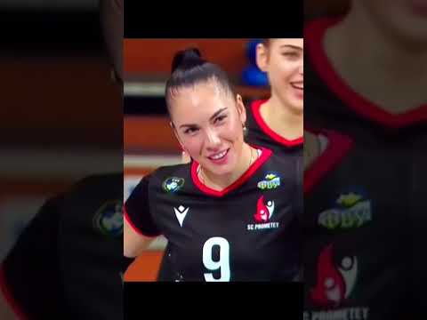 YULIA GERASIMOVA Ukrainian volleyball player blew up the internet nowadays!! #shorts#titanvolleyball