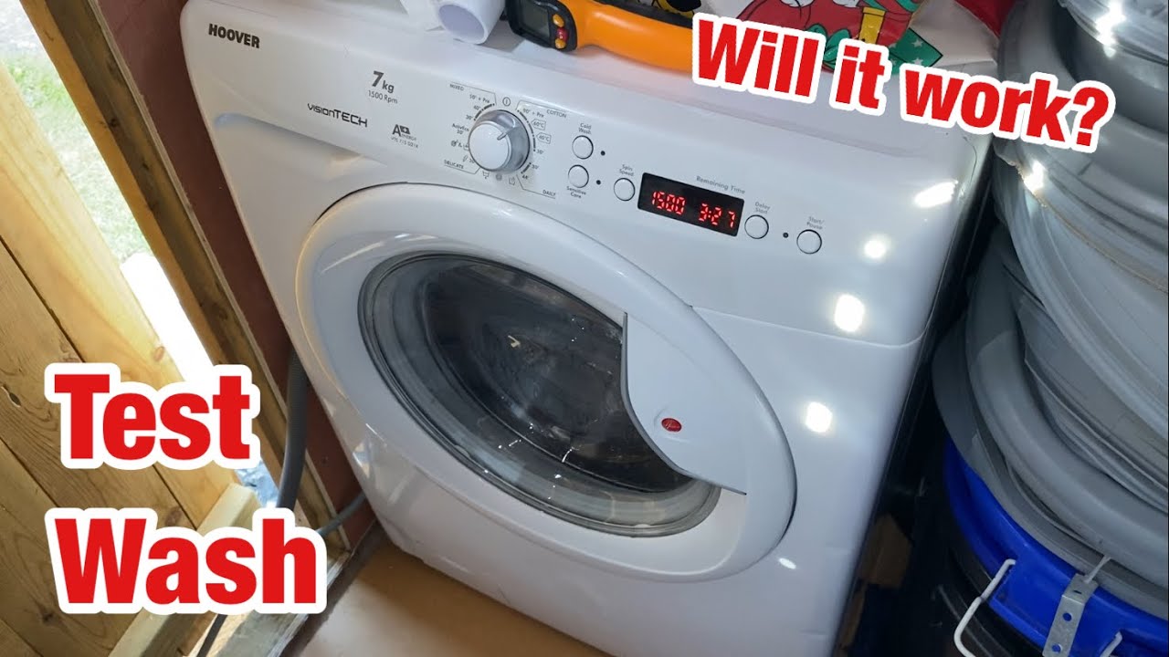 Hoover VisionTech VTS715D21X washing machine || Test wash: Cottons 60°: Bangs and sudslocks included
