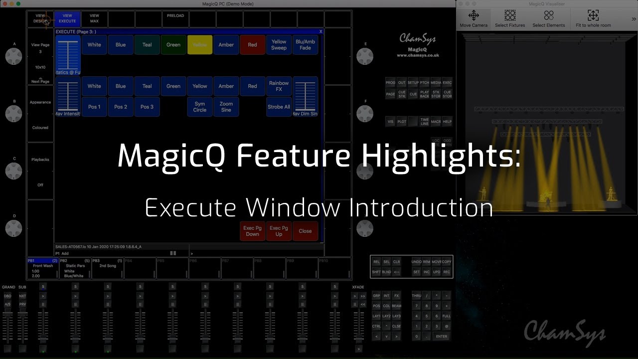 MagicQ Feature Videos: Execute Window Introduction