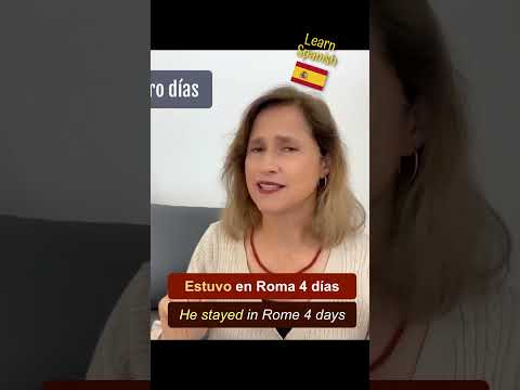 Learn Spanish - El pretérito: fue, estuvo, tuvo, vino, trajo