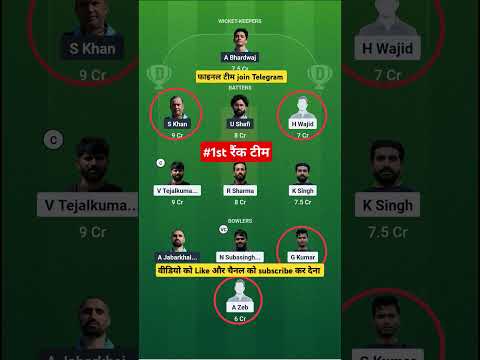 EL VS SCA t10 Dream11 Prediction | EL VS SCA Dream11 Team Of Today Match | EL VS SCA | #dream11
