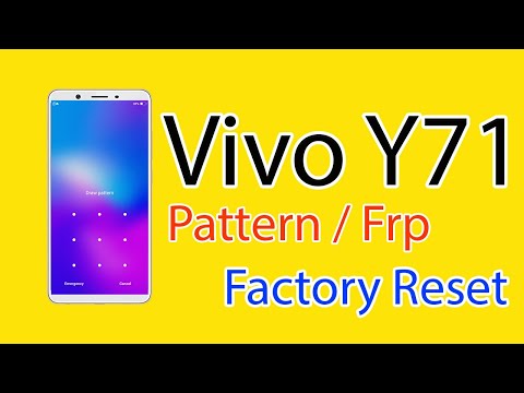 Vivo Y71 Vivo 1724 Android ver 8 1 0 Pattern FRP Factory Reset Miracle Box