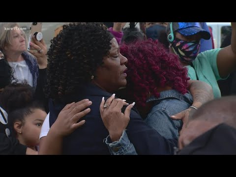 Community and county leaders gather to support and help families of kids shot in Minneapolis