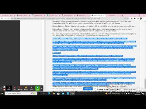 How do I create a Literacy Narrative outline?