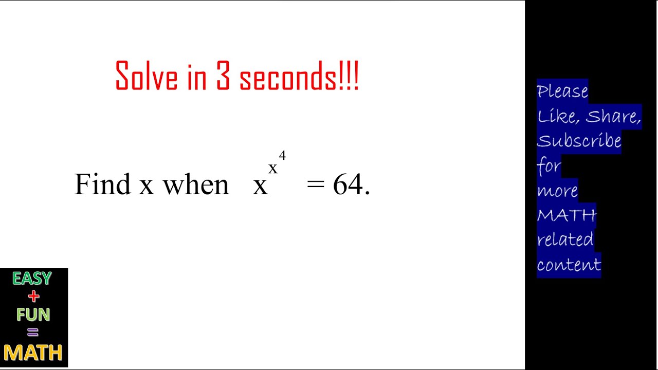 Math Olympiad # Mathematics # Exponents # Math Hack