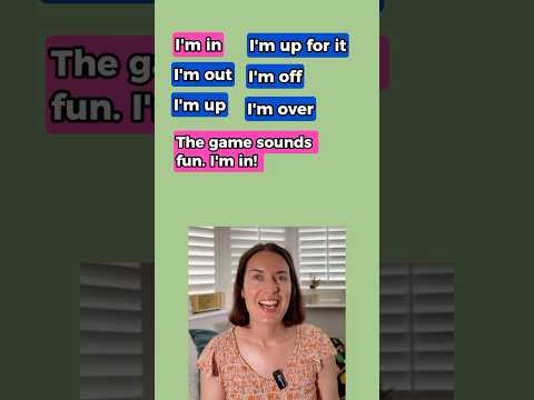 I’m IN, OUT, UP, OFF, OVER - what do they mean in English? #prepositions #englishgrammar