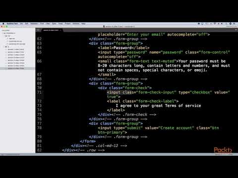 Learn Building Web UIs with Bootstrap 4 Creating Forms and Inputs|packtpub com - Mind Luster