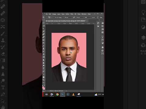 HOW TO RESIZE A CANADIAN PASSPORT PHOTO in photoshop #trendingshorts #skinretouching #shorts