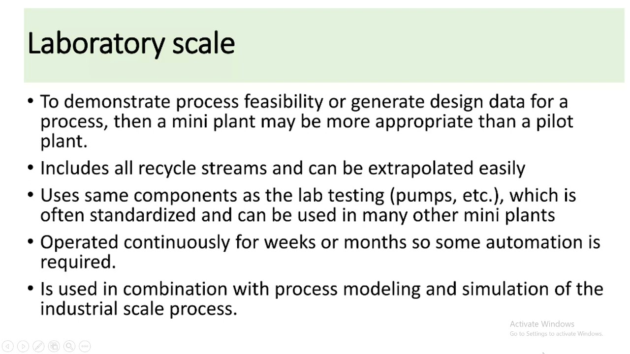 BIOPROCESS SCALE UP