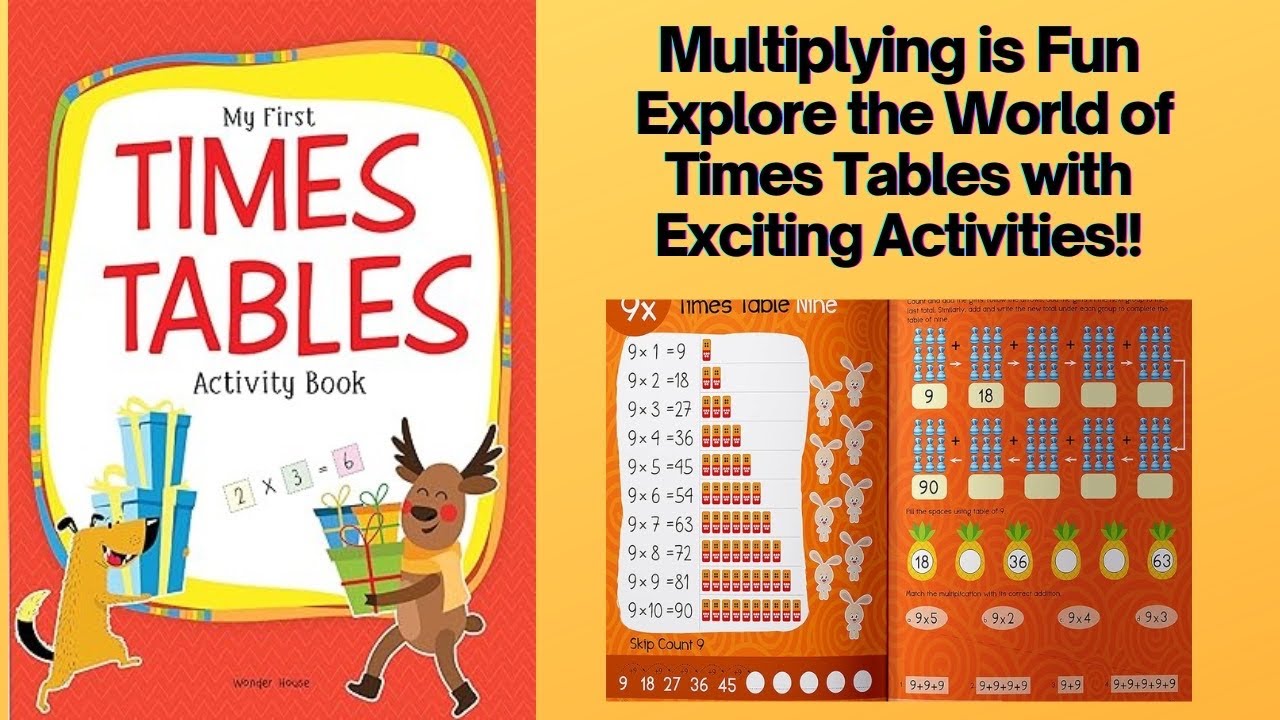 Multiplication Tables Activity Book | Easy and Fast 1 to 20 Times Multiplication | Practice Sheets