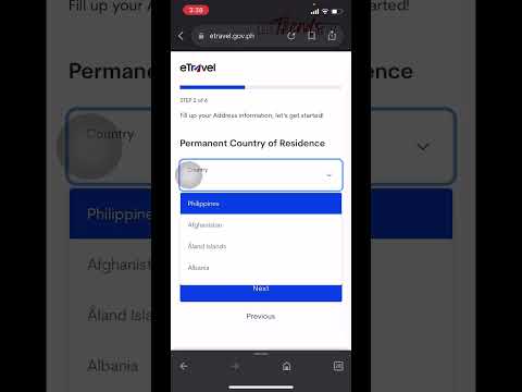 How to get Philippines eTravel QR Code