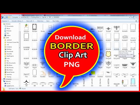 How to download border clipart in png | Border ClipArt Kaise Download Karte hai