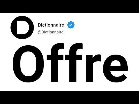 Offre Signification En Français