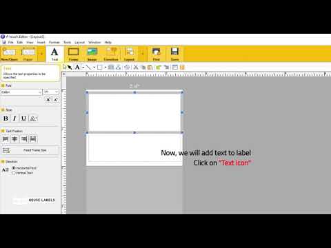 HouseLabels.com: How to Use P-touch Editor Label Design Software