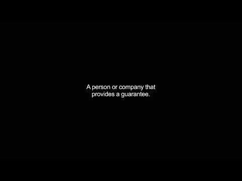guarantors video Dictionary meaning and pronunciation
