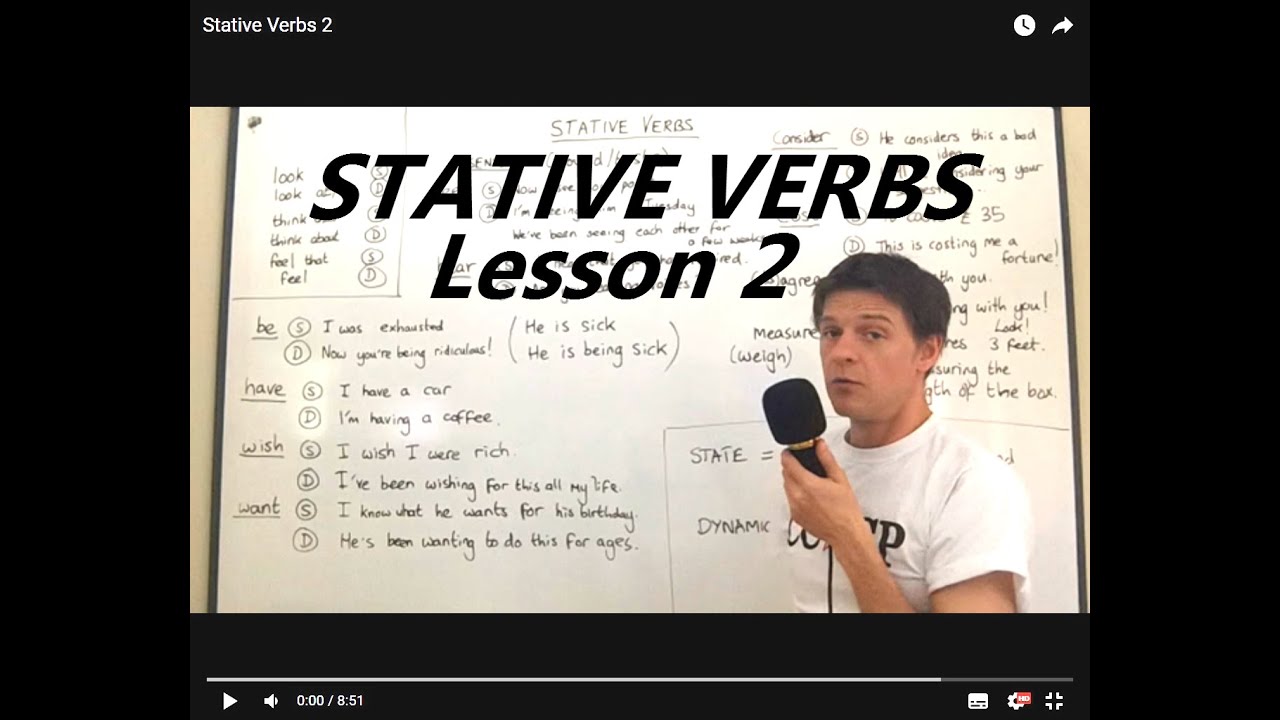 STATIVE VERBS Lesson 2