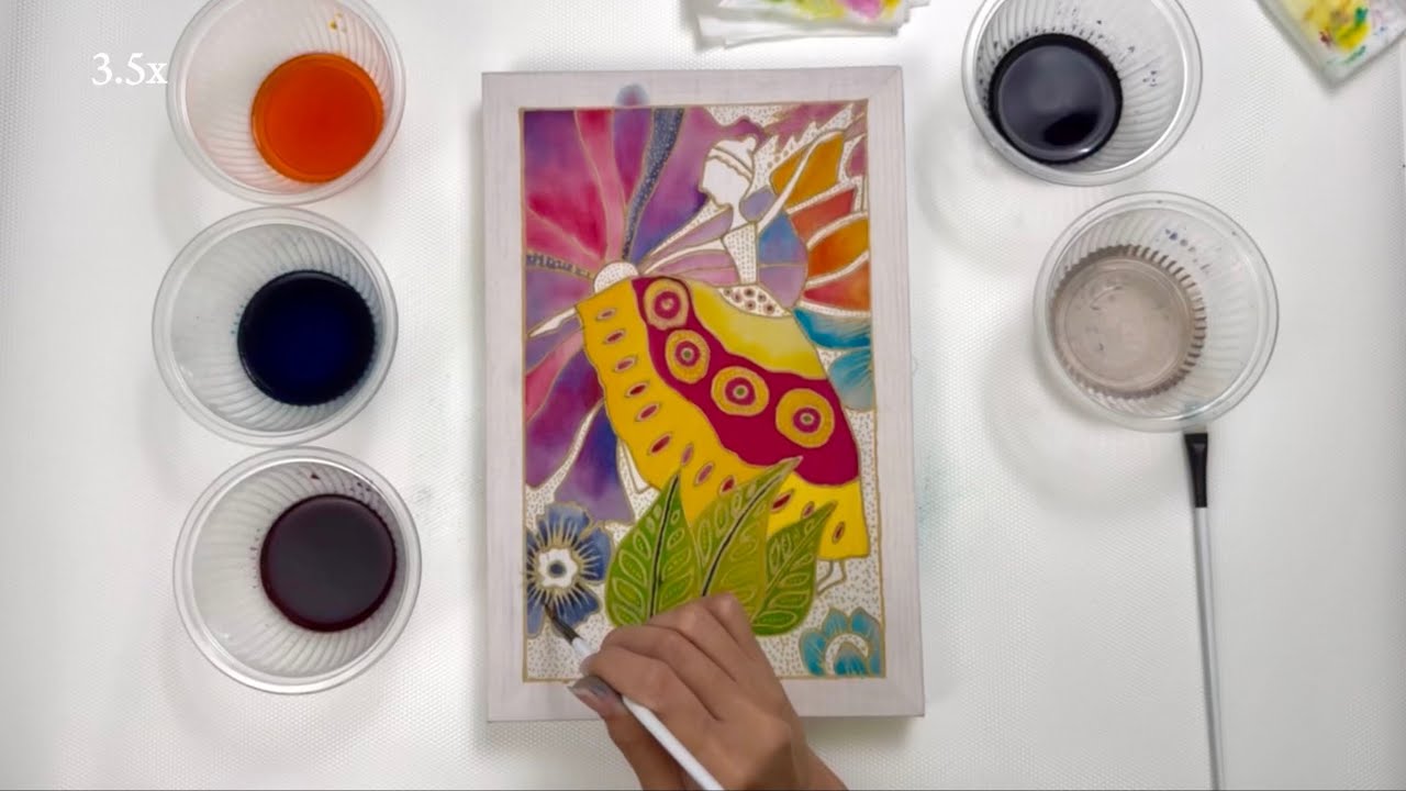 Batik painting tutorial - Basic painting technique and tips!