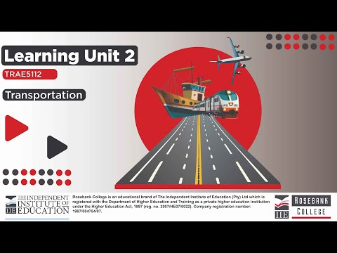 Unit 2 Demand and Supply of Transportation