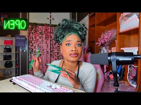 ASMR ~ Ghetto Hairstylist With Extra Long Nails Does Your Hair While Gossiping