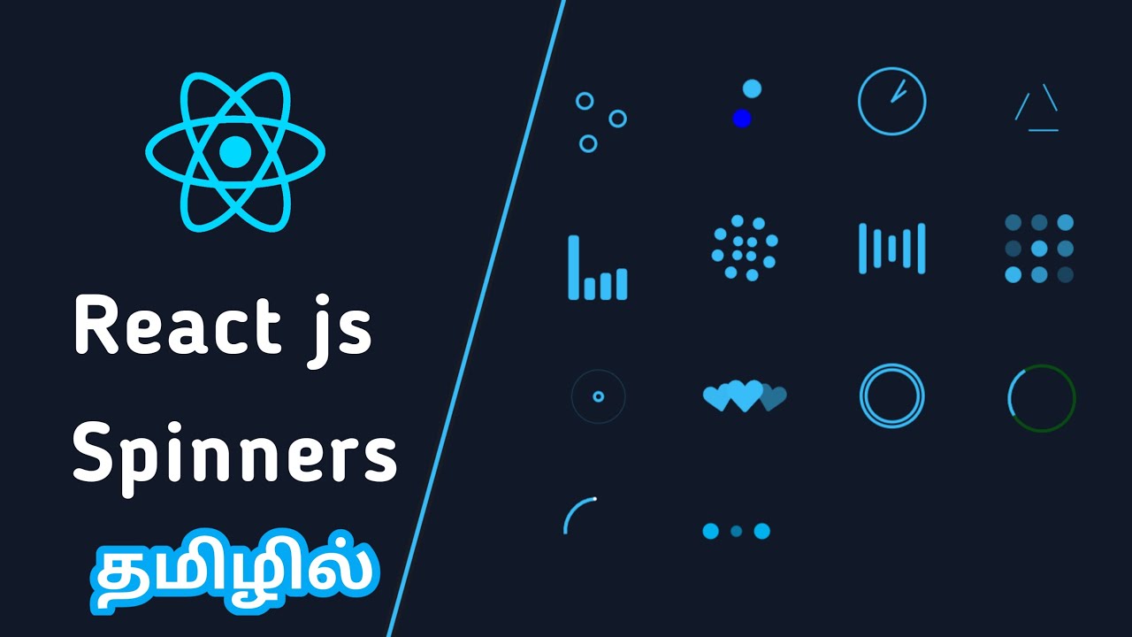 React js tutorial in tamil | React js loader spinner package