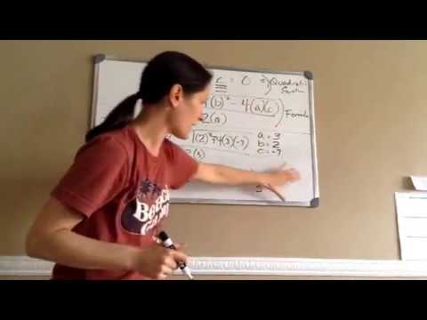 Saxon Math Algebra 1 - Lesson 119 - The Quadratic Formula + Use of the Quadratic Formula
