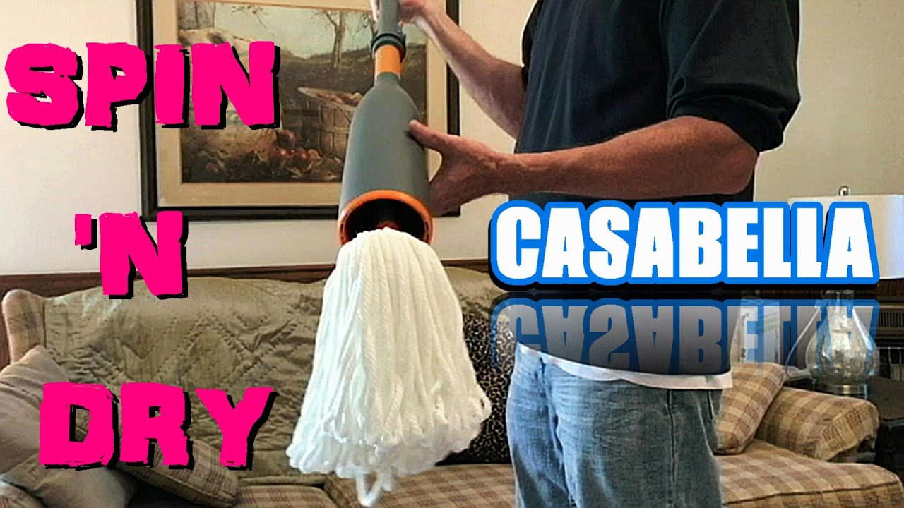 How to use Casabella Spin 'n  Dry Mop & What to Expect- Demo