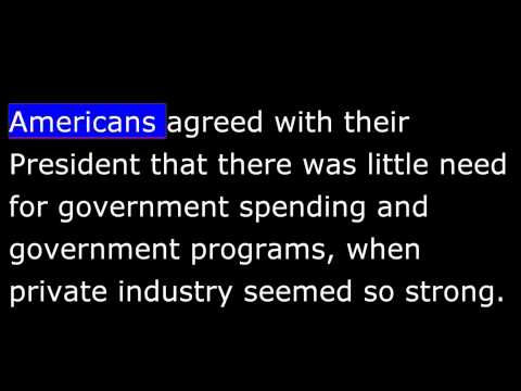 American History - Part 162 - Coolidge - Small Govt is good Govt - Frederick Taylor