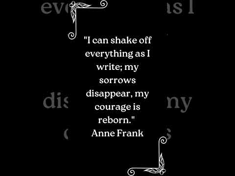 Anne Frank Literary Quote. #shorts